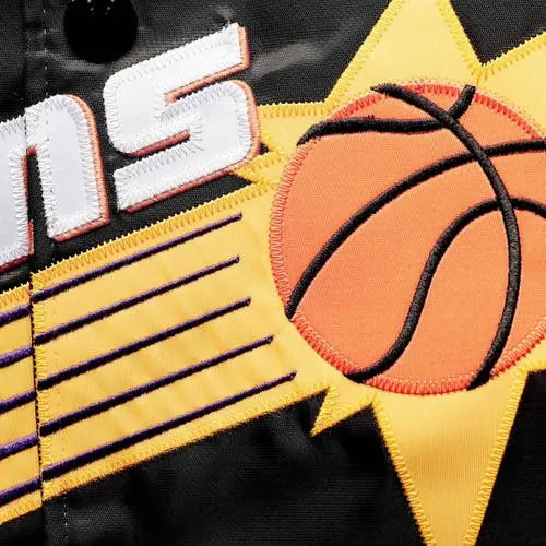 Mitchell & Ness Phoenix Suns Big & Tall Hardwood Classics Raglan Satin Full-snap Jacket
