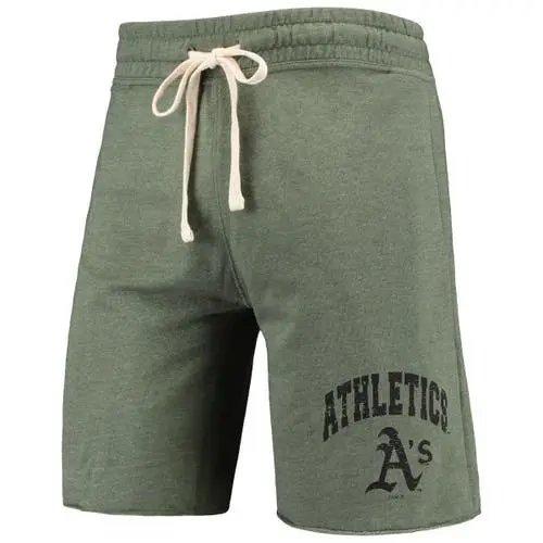 CONCEPTS SPORT Oakland Athletics Mainstream Tri-blend Shorts - Green