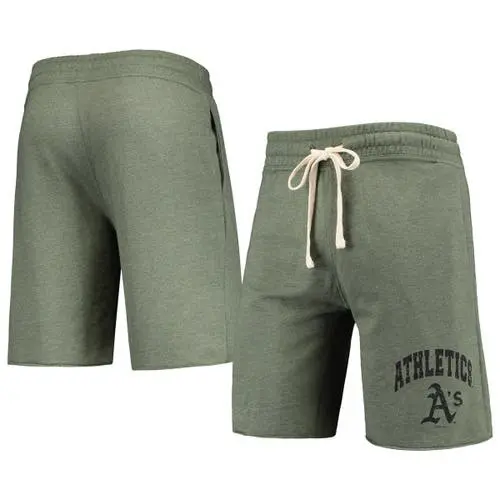 CONCEPTS SPORT Oakland Athletics Mainstream Tri-blend Shorts - Green