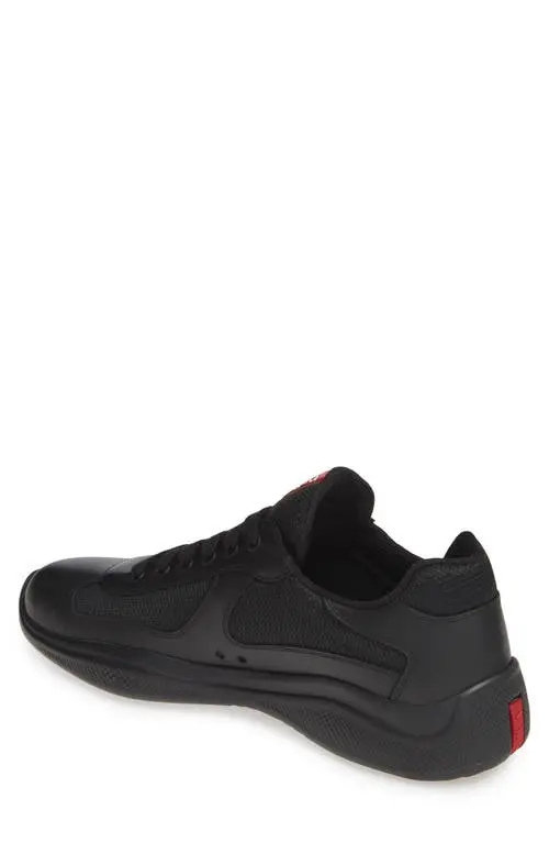 Prada America’s Cup Leather Sneakers - Nero Black