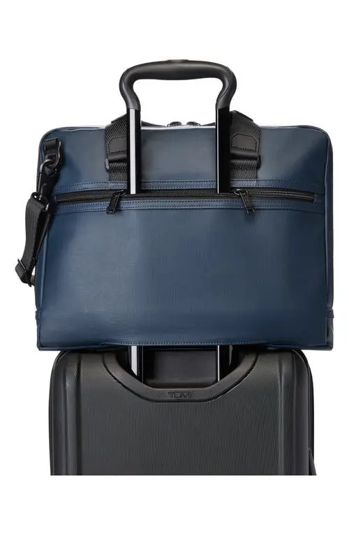 Tumi Academy Briefcase - Navy Coated Canvas