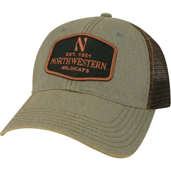 Our Legacy Northwestern Wildcats Practice Old Favorite Trucker Snapback Hat