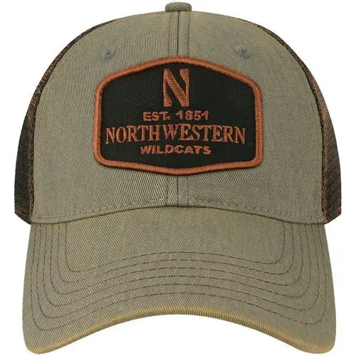Our Legacy Northwestern Wildcats Practice Old Favorite Trucker Snapback Hat