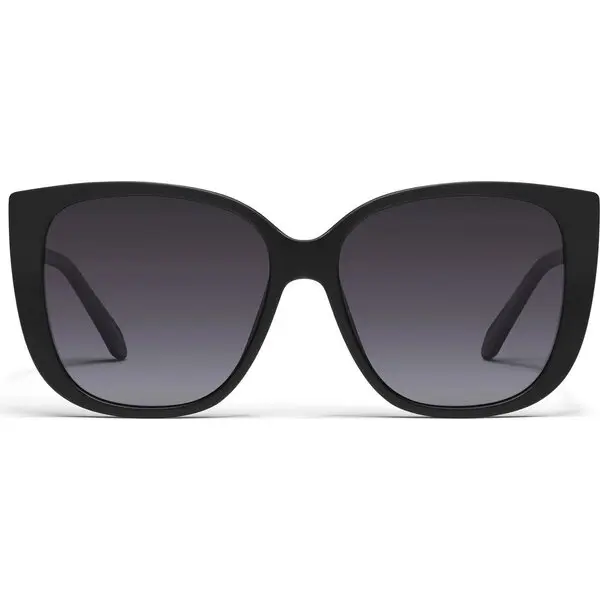 Quay Ever After 58mm Cat Eye Sunglasses - Matte Black/smoke