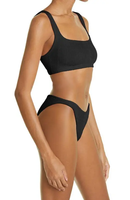 Hunza G Crinkle Two-piece Swimsuit - Black