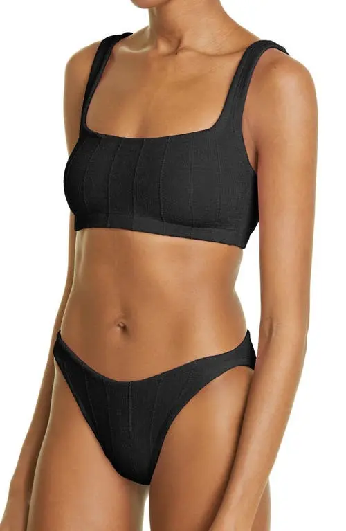 Hunza G Crinkle Two-piece Swimsuit - Black