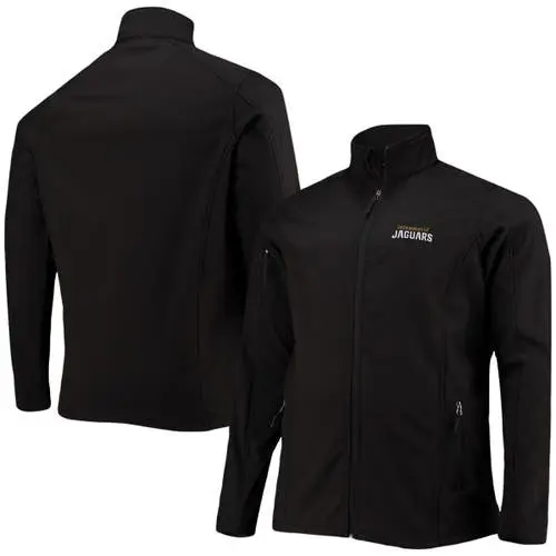 DUNBROOKE Jacksonville Jaguars Softshell Full-zip Jacket - Black