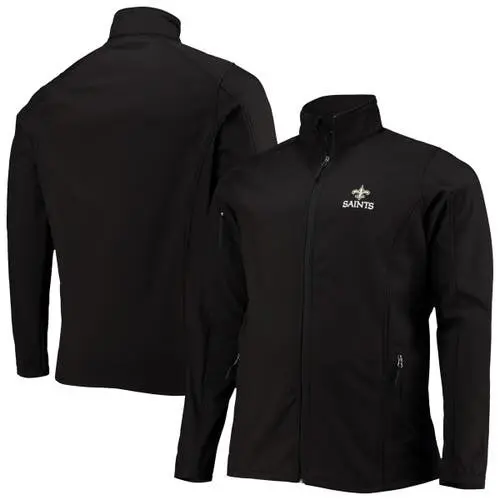 DUNBROOKE New Orleans Saints Big & Tall Sonoma Softshell Full-zip Jacket - Black