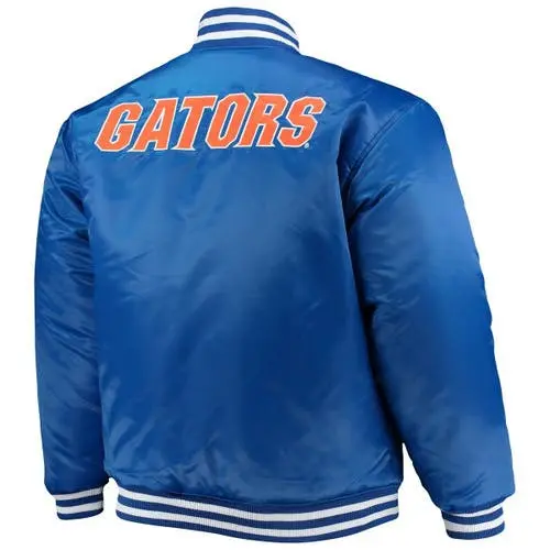 Profile Orange Florida Gators Big & Tall Reversible Satin Full-zip Jacket