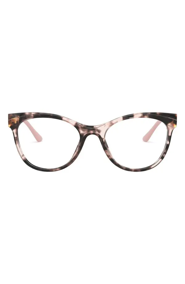 Prada 53mm Butterfly Eyeglasses - Pink Havana