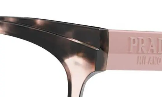 Prada 53mm Butterfly Eyeglasses - Pink Havana