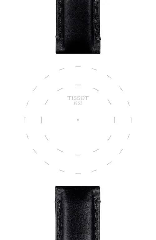 TISSOT 20mm Leather Strap Watch