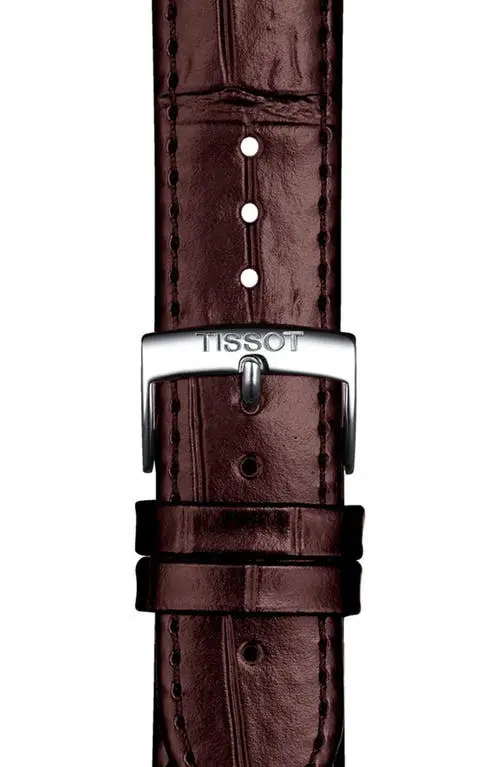 TISSOT 20mm Croc Embossed Leather Watchband