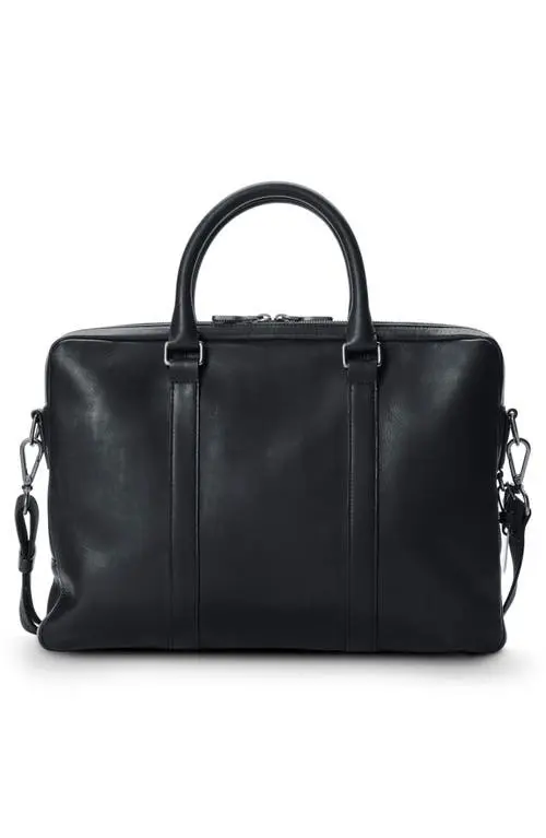 Shinola Navigator Leather Computer Briefcase - Black