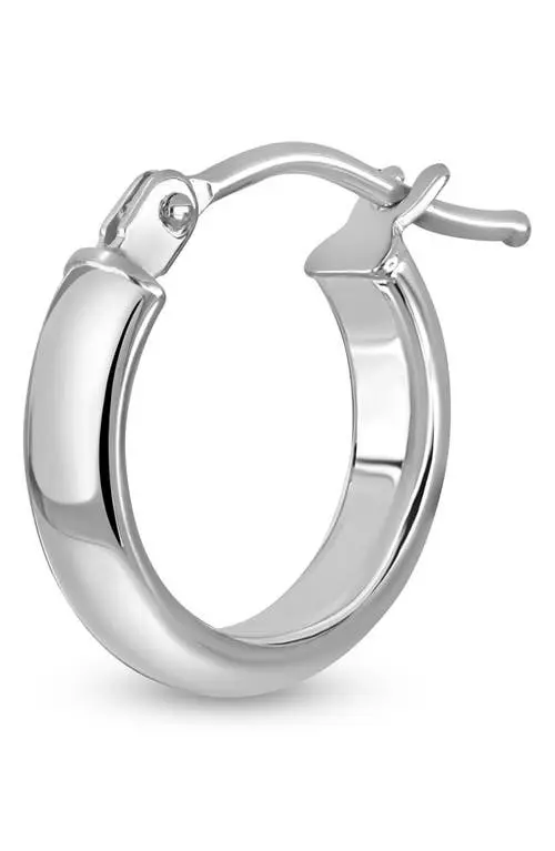 Bony Levy 14k Gold Beveled Edge Huggie Hoop Earrings