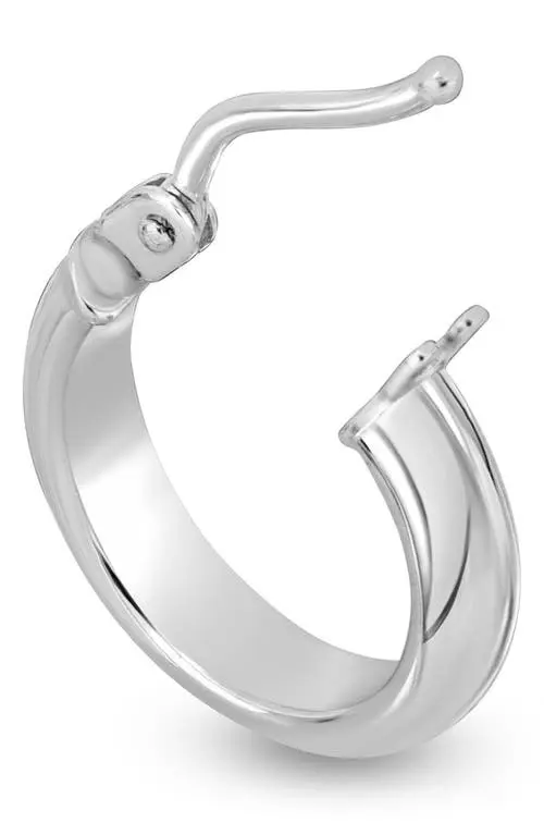 Bony Levy 14k Gold Beveled Edge Huggie Hoop Earrings