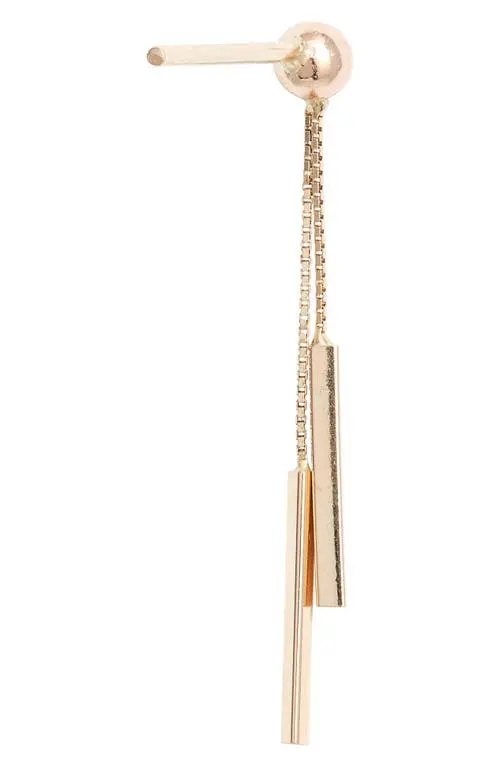 Bony Levy 14k Gold Double Bar Drop Earrings