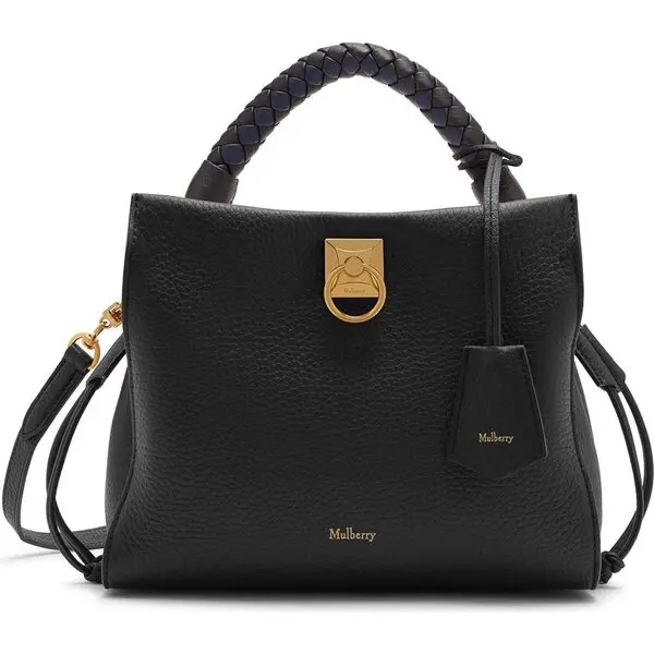 Mulberry Small Iris Top Handle Bag - Black