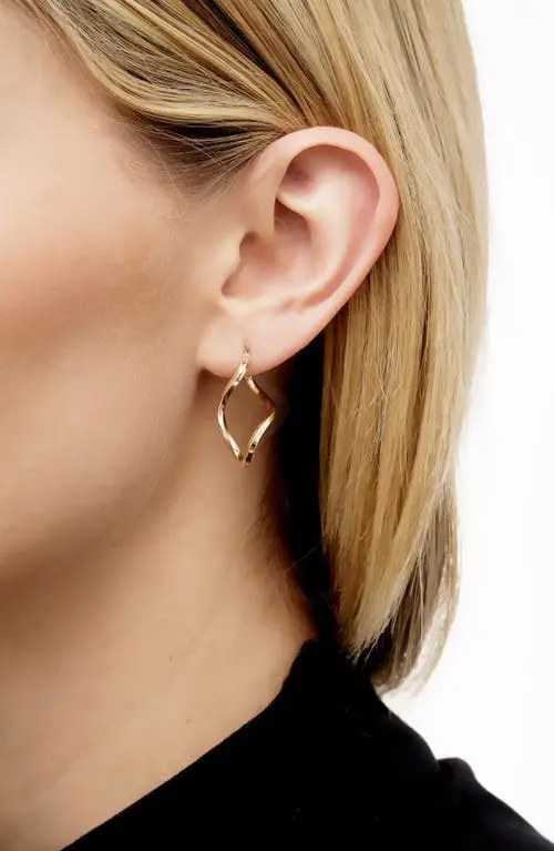 Bony Levy 14k Gold Open Twist Hoop Earrings