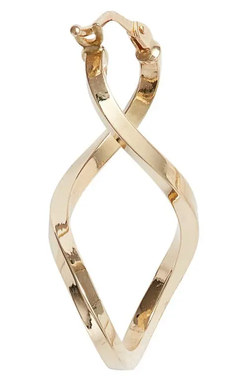 Bony Levy 14k Gold Open Twist Hoop Earrings