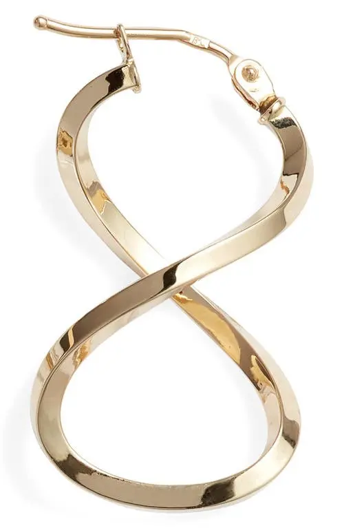 Bony Levy 14k Gold Open Twist Hoop Earrings