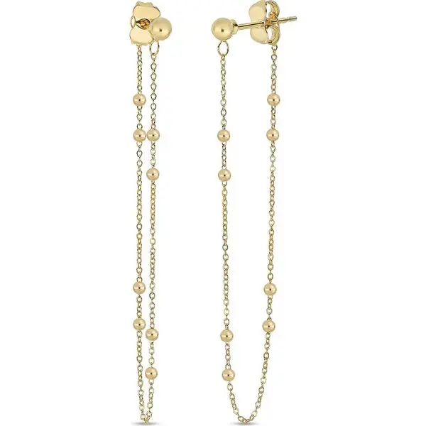 Bony Levy 14k Gold Chain Drop Earrings - Yellow Gold