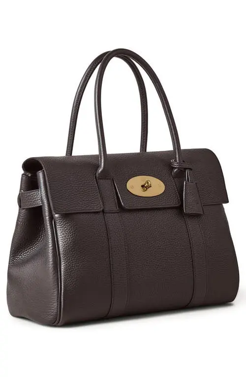 Mulberry Bayswater Leather Satchel - Ebony