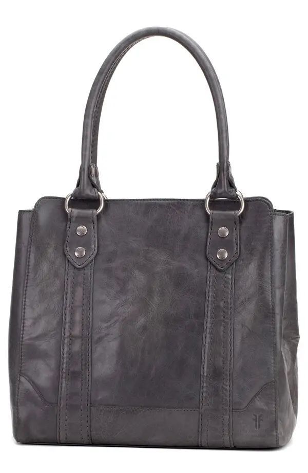 Frye Melissa Leather Tote - Carbon