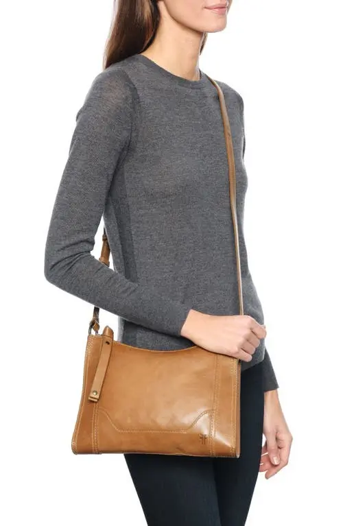 THE FRYE COMPANY Melissa Leather Crossbody Bag - Beige