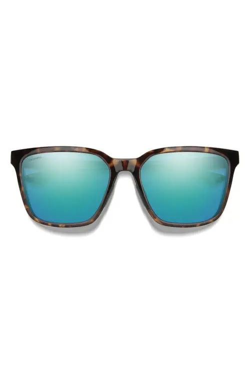 SMITH Shoutout 57mm Chromapop™ Polarized Square Sunglasses - Tortoise / Polarized Opal