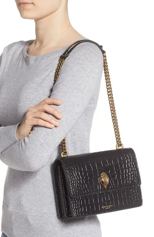 Kurt Geiger Shoreditch Croc-effect Crossbody Bag