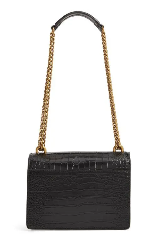 Kurt Geiger Shoreditch Croc-effect Crossbody Bag