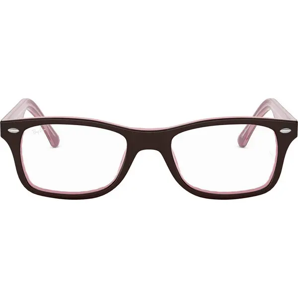 Ray-ban 53mm Square Optical Glasses - Pink