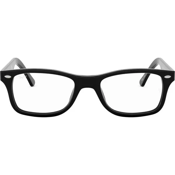 Ray-ban 53mm Square Optical Glasses - Top Black
