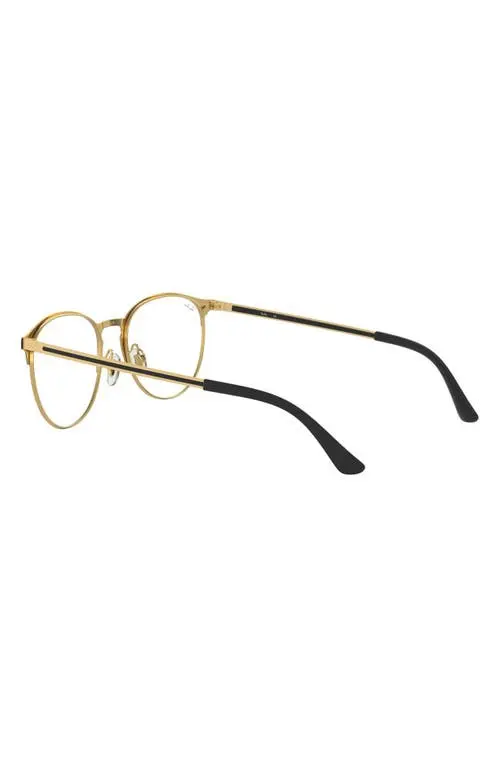 Ray-ban 51mm Optical Glasses - Gold/ Black