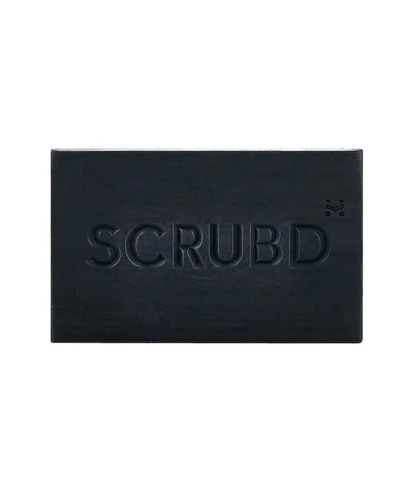 SCRUBD Charcoal & Black Pepper Organic Triple-milled Soap Block - No Color
