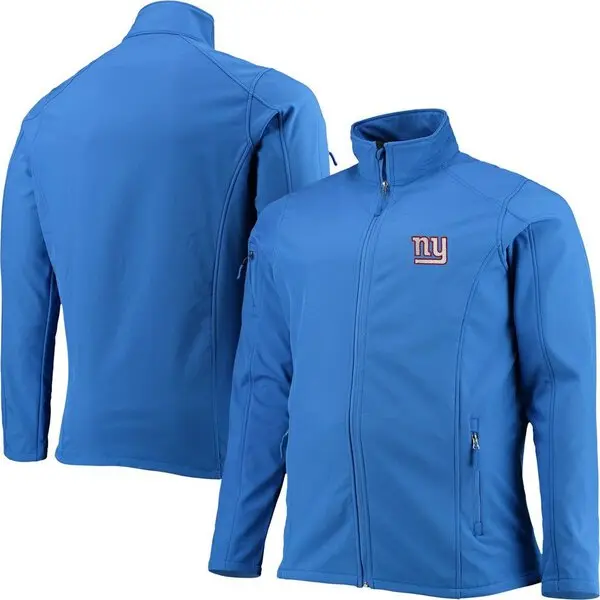 DUNBROOKE New York Giants Sonoma Softshell Full-zip Jacket - Royal