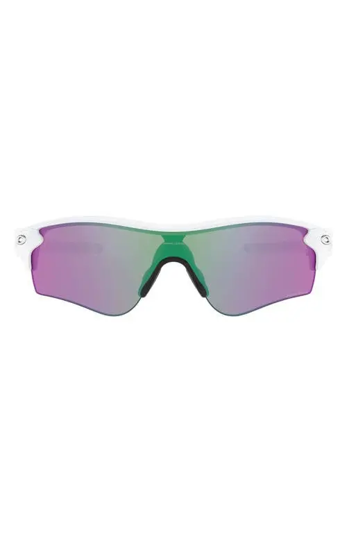 Oakley Radarlock Path Prizm Polarized Sunglasses - Polished White/ Prizm Sapphire