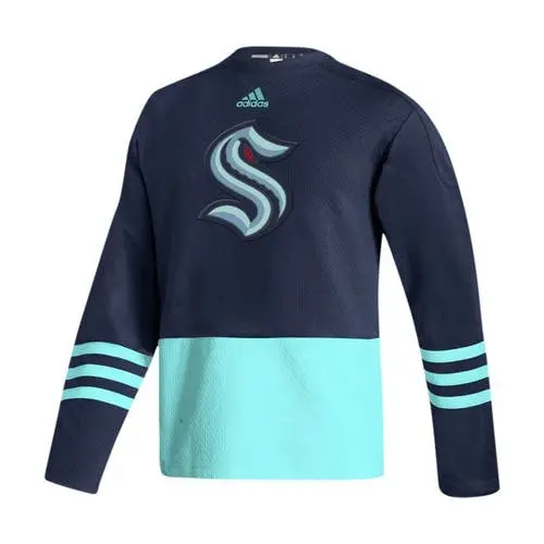 Adidas Seattle Kraken Logo Aeroready Pullover Sweater