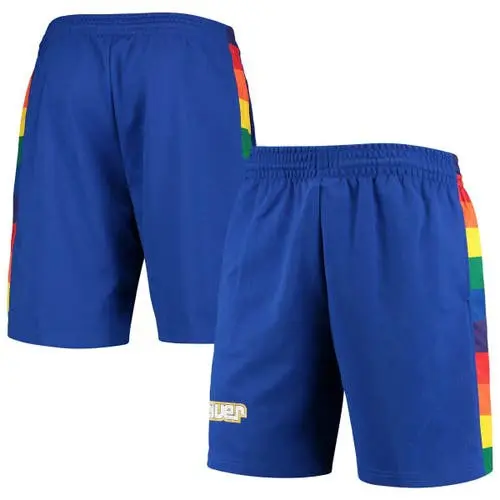Mitchell & Ness Denver Nuggets 1991 Hardwood Classics 75th Anniversary Swingman Shorts - Blue