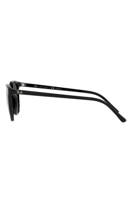 Ray-ban 54mm Polarized Square Sunglasses - Black