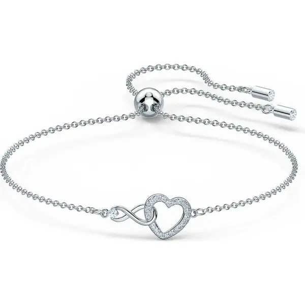 SWAROVSKI Hyperbola Crystal Heart Bracelet - White
