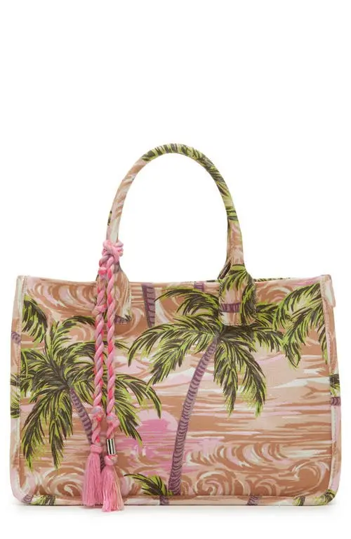 Vince Camuto Orla Canvas Tote - Pink Palm