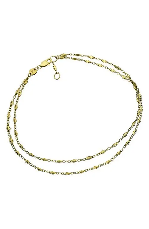 Jennifer Zeuner Jewelry Katrin Multistrand Anklet - Yellow Gold