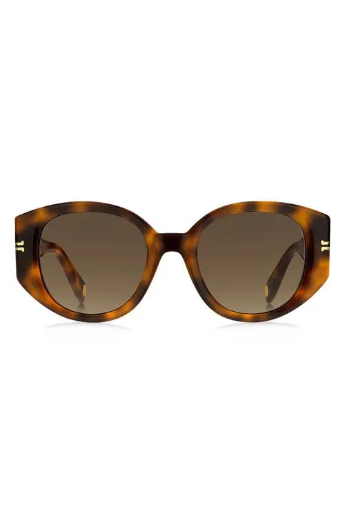 Marc Jacobs Round Frame Sunglasses - Havana/brown Gradient