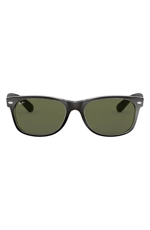 Ray-ban Wayfarer Rectangular Sunglasses - Black/crystal