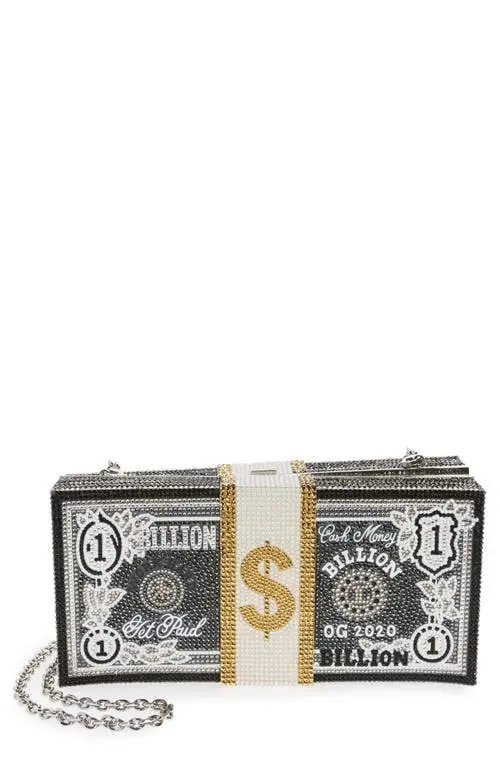 Judith Leiber Stack Of Cash Billion Crystal Embellished Clutch