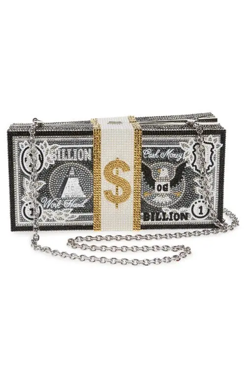 Judith Leiber Stack Of Cash Billion Crystal Embellished Clutch