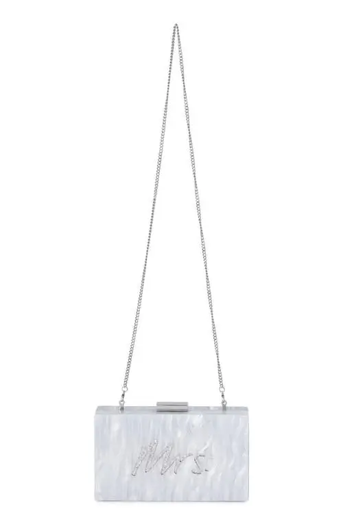 OLGA BERG Mrs. Glitter Acrylic Pod Bag