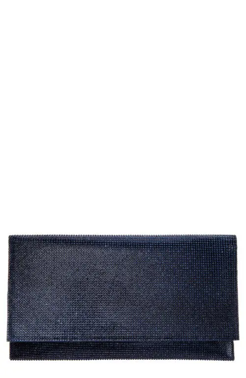 Nina Crystal Clutch - Navy